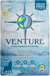 venture alaska pollock meal & pumpkin limited ingredient dry dog food