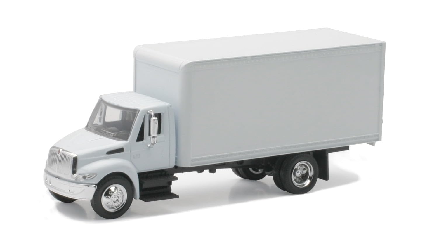 International 4200 White Box Truck (cab is die-cast Metal, Balance is high Impact Plastic)