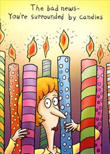 surrounded by candles - oatmeal studios funny birthday card