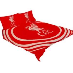 liverpool f.c. 'pulse' reversible double duvet quilt cover set