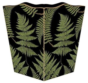 marye-kelley wb882-ferns on black wastepaper