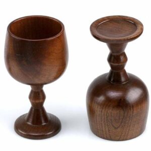 TBWHL Hand-made Jujube Wooden Wine Goblet Drinking Cup 5oz (150ml)