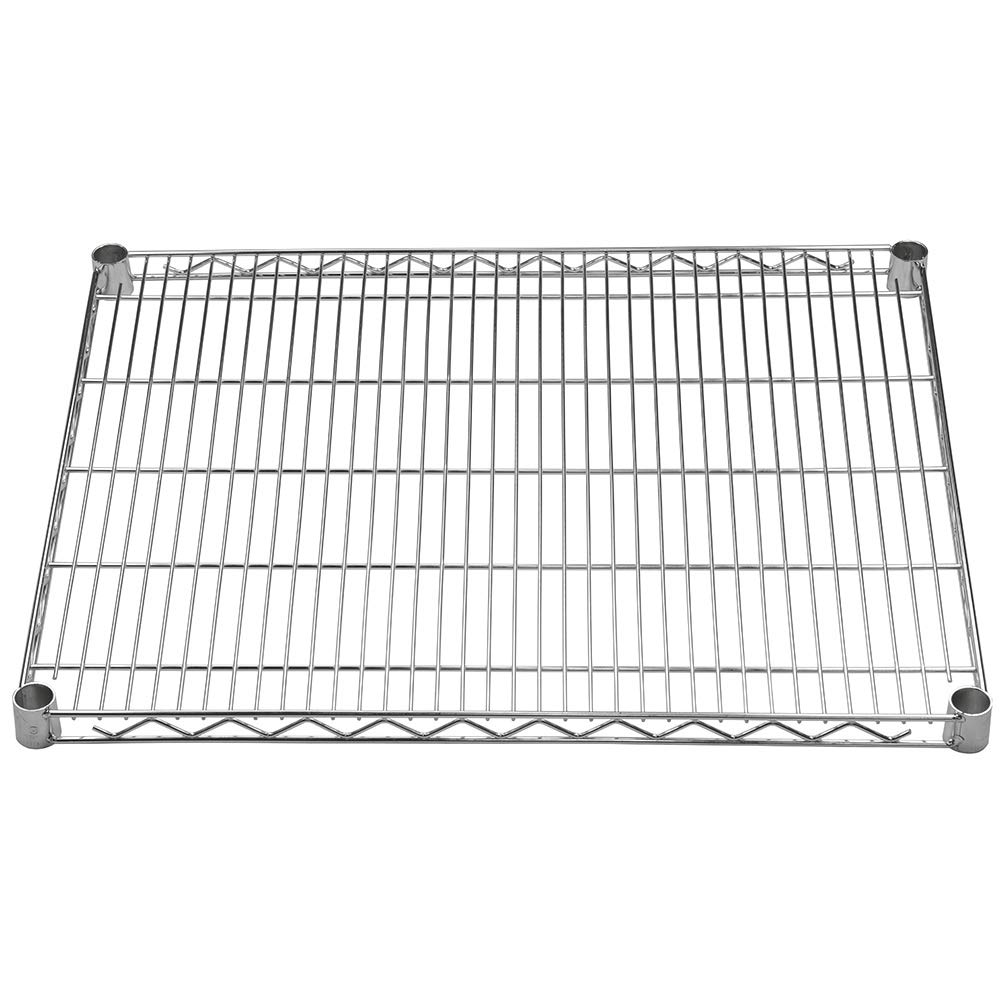 Shelving Inc. 24"d x 30"w Chrome Wire Shelving with 2 Tier Shelves, Weight Capacity 800lbs Per Shelf