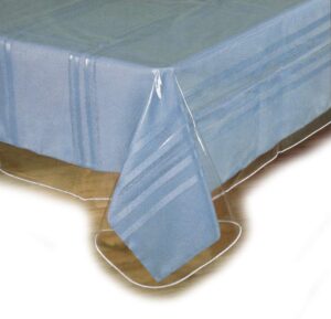 sofinni clear plastic tablecloth protector, table cloth vinyl (60" x 120")