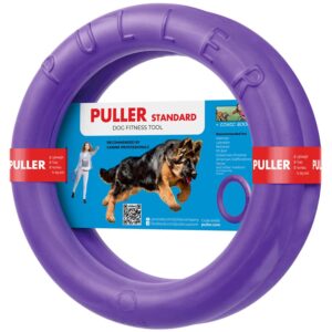 puller outdoor dog ring toys - dog fetch toy & tug of war dog toy for small medium large dogs - dog ball & soft dog frisbee alt - outside dog yard toys - big dog pull toy - dog agility jumps tool