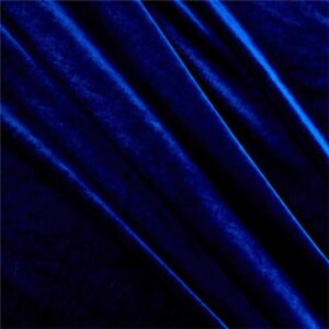 stretch velvet royal, fabric by the yard