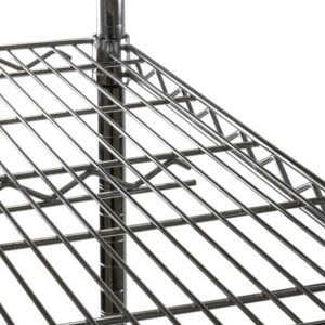 Shelving Inc. 24"d x 30"w Chrome Wire Shelving with 2 Tier Shelves, Weight Capacity 800lbs Per Shelf