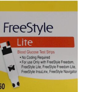 Freestyle lite glucose test strips 50 count