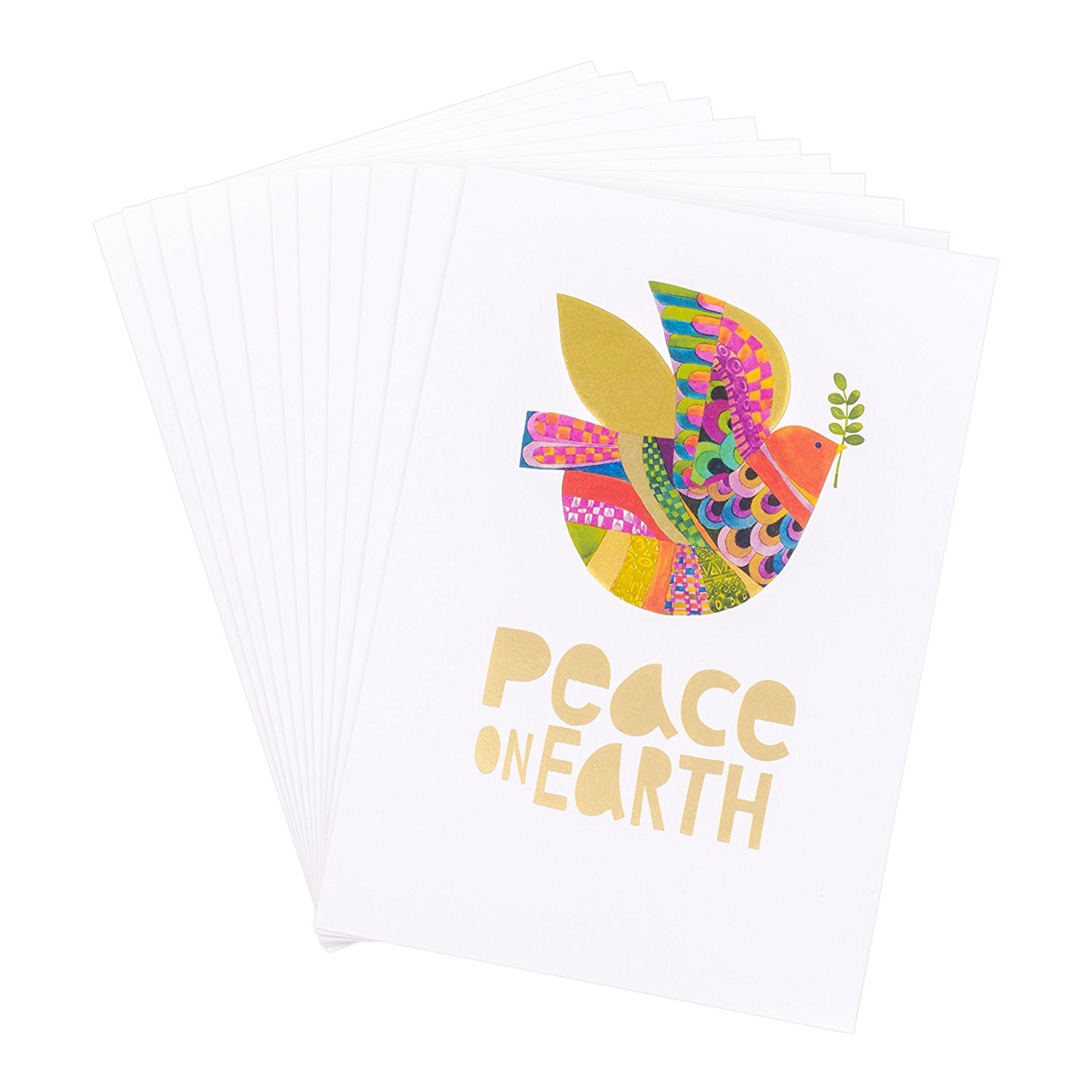 Hallmark UNICEF Boxed Christmas Cards, Peace On Earth Dove (12 Cards and 13 Envelopes) (1XPX2022)