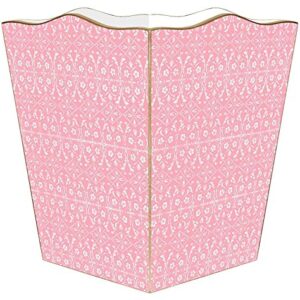 Marye-Kelley WB1178-Spring Pink Wastepaper Basket