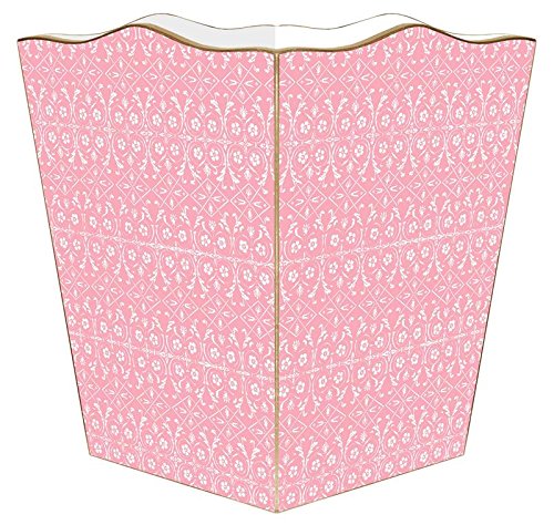 Marye-Kelley WB1178-Spring Pink Wastepaper Basket