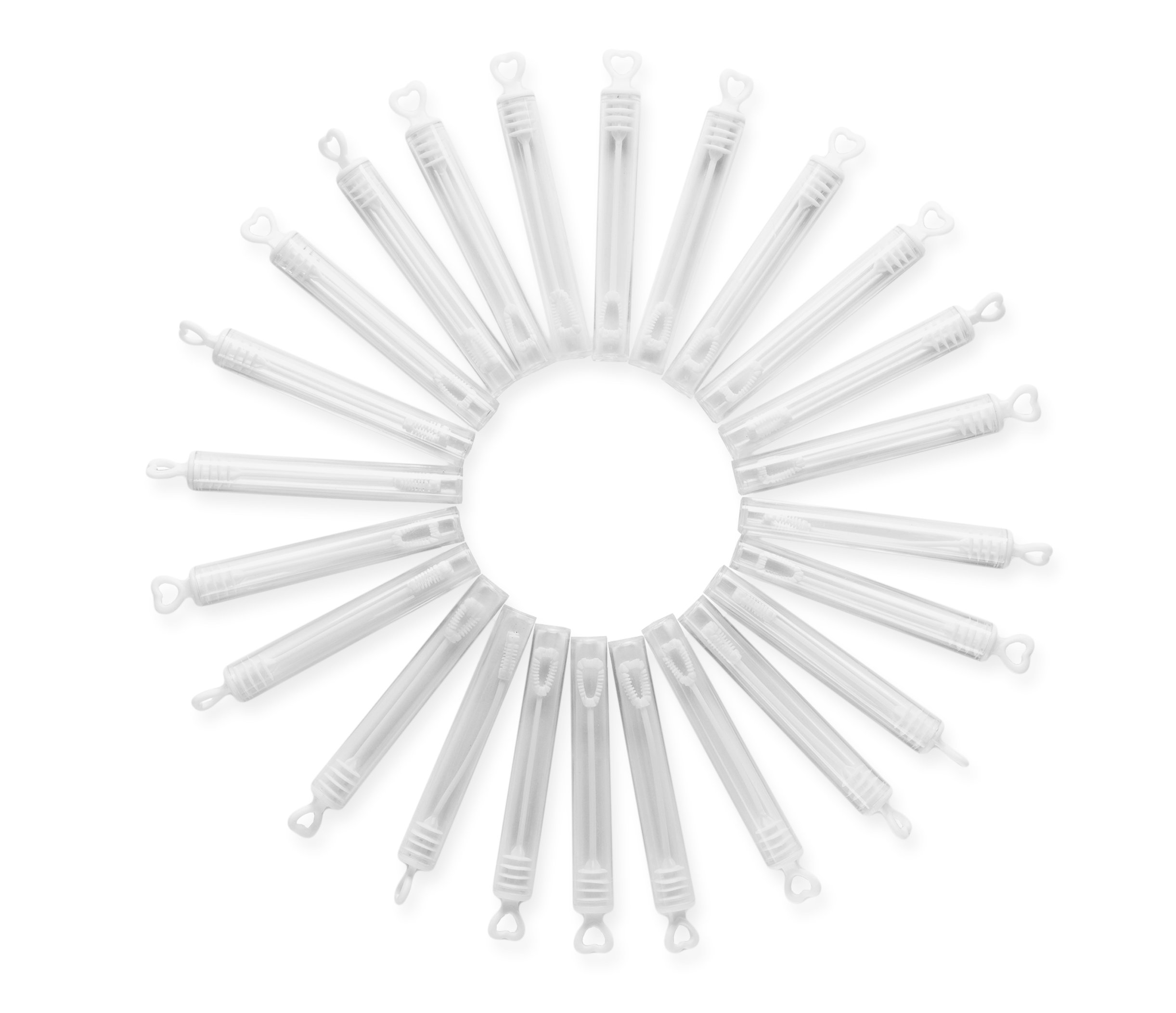 Big Mo's Toys 40 Pack Mini Heart Bubble Wands – Great Wand Bubbles Party Favors for Weddings and Anniversaries