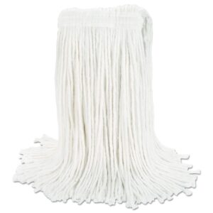 Boardwalk BWK2024RCT No. 24 Rayon Cut-End Wet Mop Head - White (12/Carton)