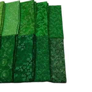 Fat Quarter Bundle Assorted Green Prints - 10 pcs - Hand Cut by Fuller Fabrics