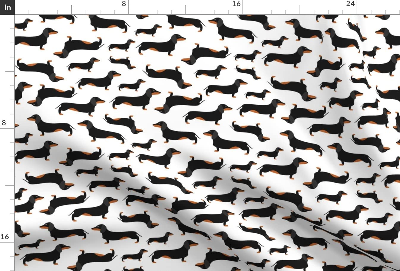 Spoonflower Fabric - Black Dachshunds Dog Dachshund German Pet Puppy Wiener Retro Printed on Minky Fabric by The Yard - Sewing Baby Blankets Quilt Backing Plush