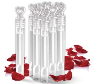 big mo's toys 40 pack mini heart bubble wands – great wand bubbles party favors for weddings and anniversaries