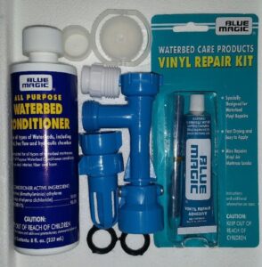 blue magic waterbed fill & drain patch cap & plug 8 oz. premium conditioner kit