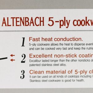 Altenbach Non-stick Stainless Steel Wok Pan, 5-Layers (28 cm)