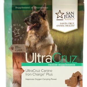 UltraCruz Canine Iron Charge Plus Supplement for Dogs, 60 Tasty Chews