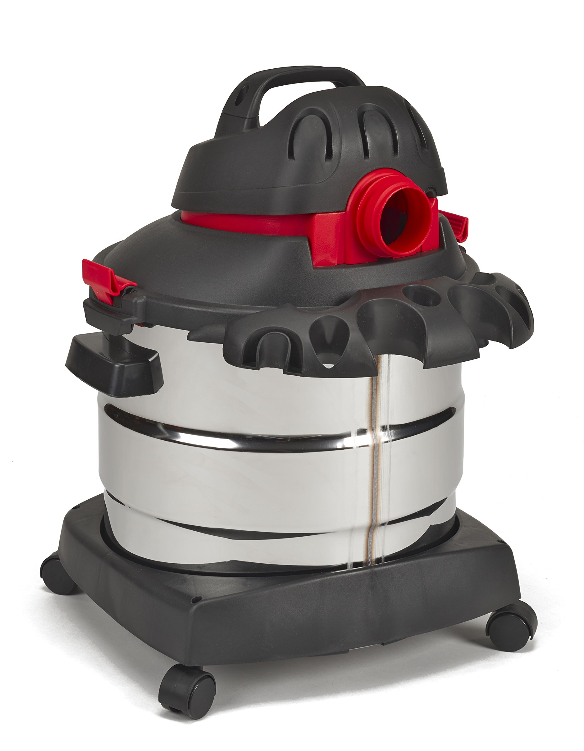 Shop-Vac 5989405 8 Gallon Wet/Dry Vacuum, 6.0 Peak HP, Stainless Steel, 12 Ft Hose, Ideal for Home & Commercial Use