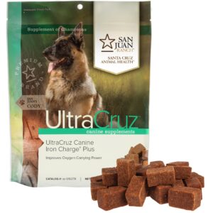 UltraCruz Canine Iron Charge Plus Supplement for Dogs, 60 Tasty Chews