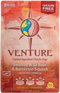 venture smoked wild boar & butternut squash limited ingredient dry dog food