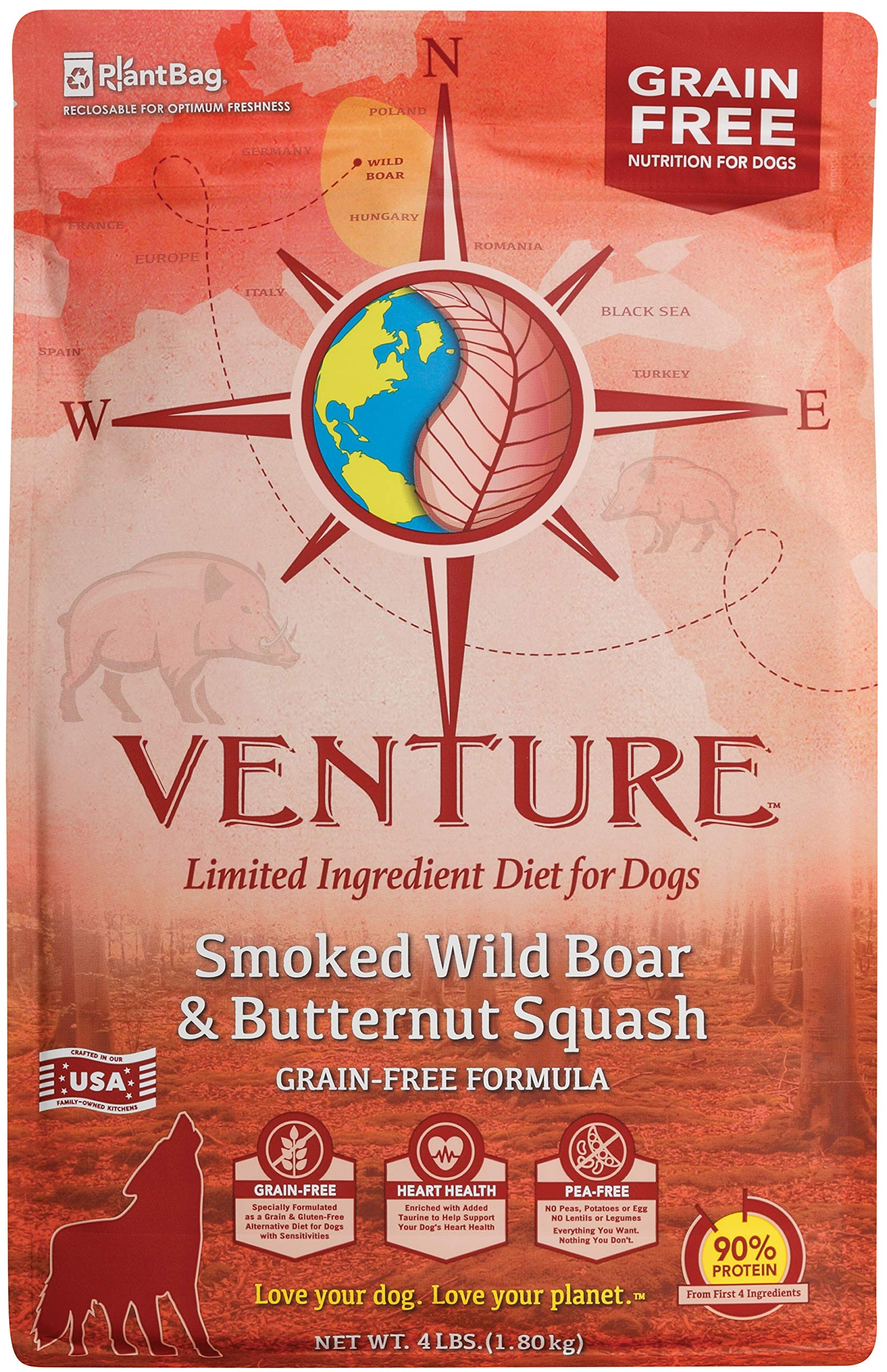 Venture Smoked Wild Boar & Butternut Squash Limited Ingredient Dry Dog Food