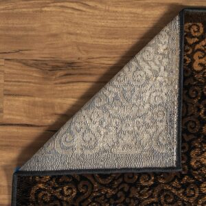 Linon Vintage Collection Illusion Synthetic Rugs, 5' x 7'6", Brown