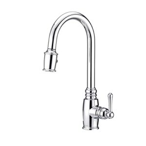 gerber plumbing pull-down kitchen faucet with snapback retraction