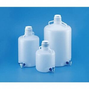 carboy, stopcock, 2.64 gal, ldpe