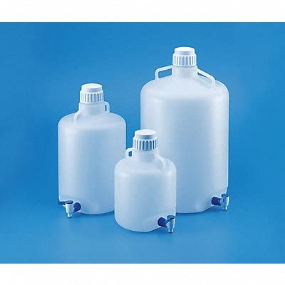 Carboy, Stopcock, 2.64 gal, LDPE