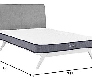 Modway Kate 6” King Innerspring Mattress - Firm 6 Inch King Innerspring Mattress- 10-Year Warranty