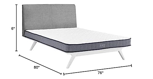 Modway Kate 6” King Innerspring Mattress - Firm 6 Inch King Innerspring Mattress- 10-Year Warranty