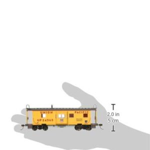 Bachmann Bay Window Caboose Caboose, Prototypical Yellow