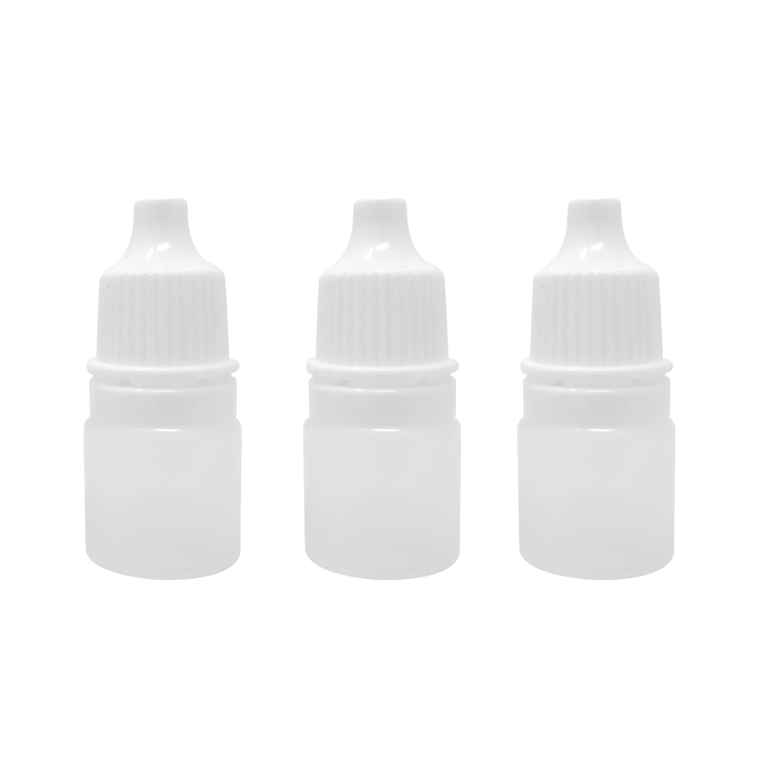 Honbay 30PCS 2ML Plastic Empty Squeezable Dropper Bottles Portable Eye Drop Bottle Containers Eye Liquid Dropper Bottle with Screw Cap and Plug