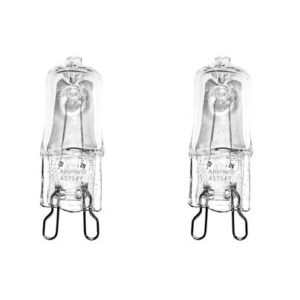 anyray (2)-bulbs compatible replacement halogen bulbs for 318946500 range oven 25w