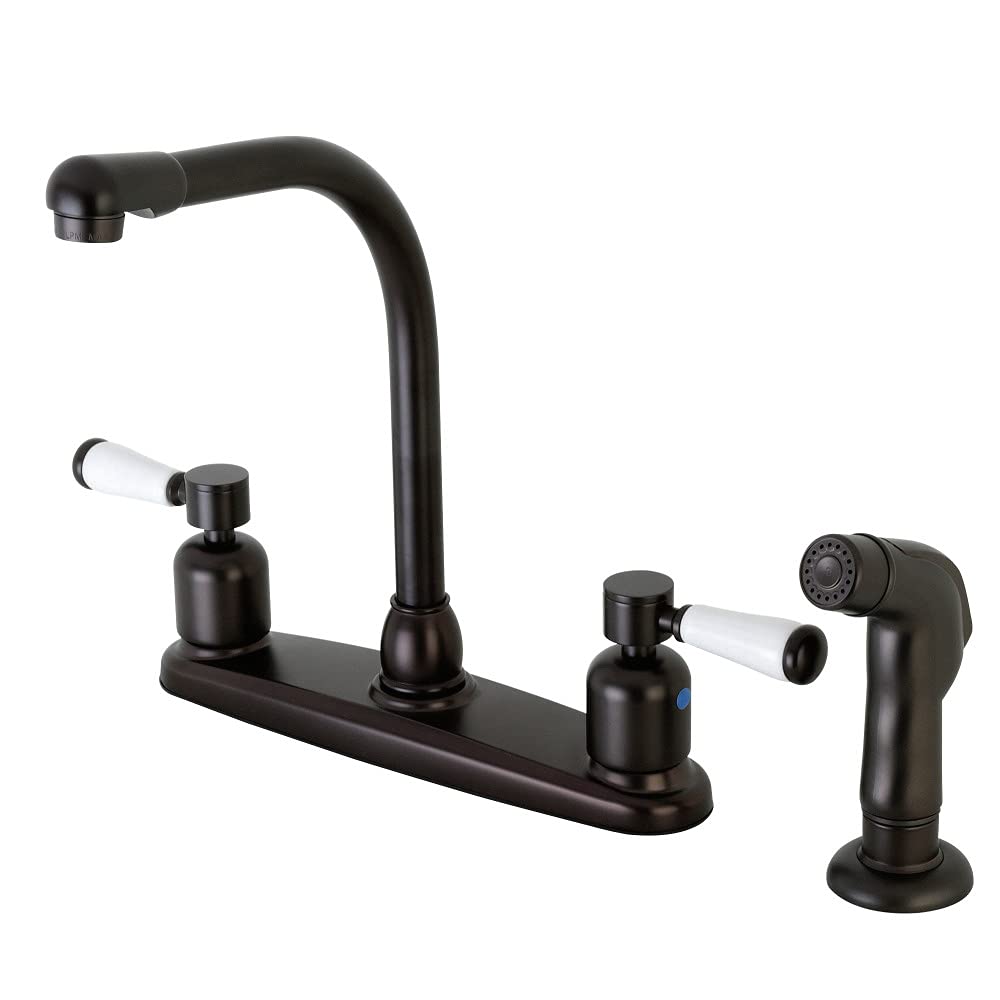 Kingston Brass FB755DPLSP Paris 8" Centerset Kitchen Faucet, Oil Rubbed Bronze