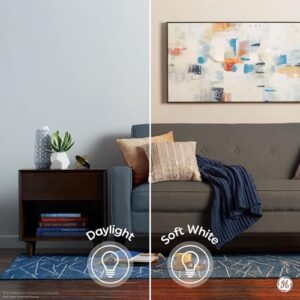 GE LED Light Bulbs, 60 Watt, Soft White, G25 Globe Bulbs, Clear, Medium Base (2 Pack)