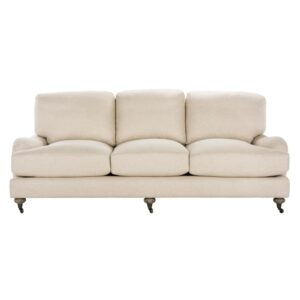 SAFAVIEH Kent Collection Calvin Natural Linen Couture Sofa