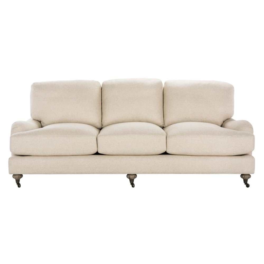 SAFAVIEH Kent Collection Calvin Natural Linen Couture Sofa