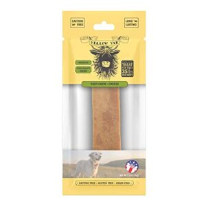 yellow yak yaky chew | hard cheese | lactose - soy - grain - gluten free | medium | for dogs 35 lbs and smaller | 1 chew