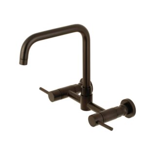 kingston brass ks8165dl concord kitchen faucet, oil rubbed bronze