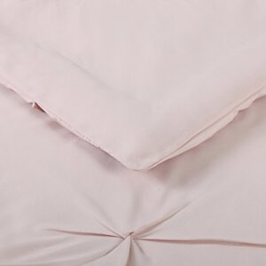 Truly Soft Everyday DCS1969BSKG-18 Pleated Duvet Set,Blush,King