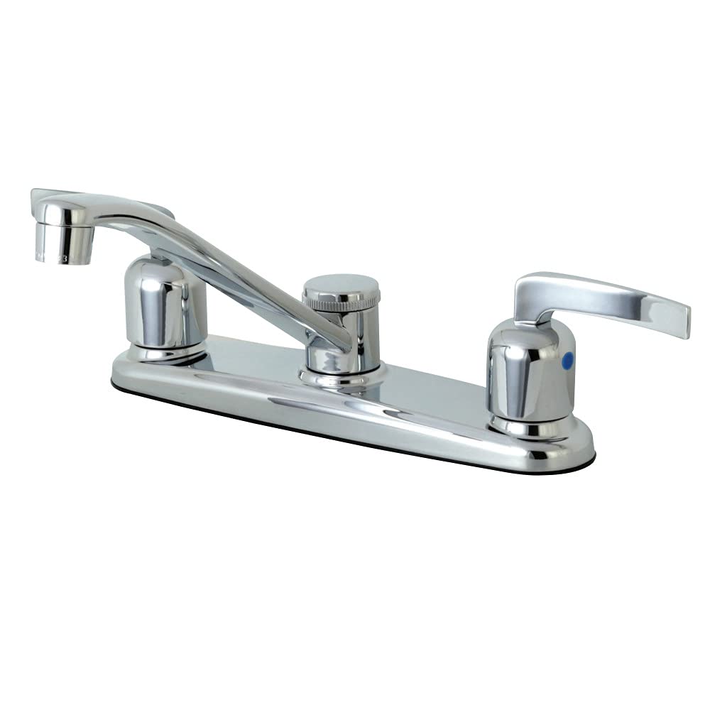 Kingston Brass FB111EFL Centurion 8" Centerset Kitchen Faucet, Polished Chrome