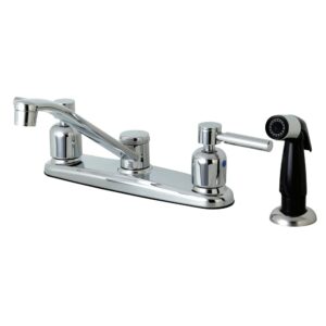 kingston brass fb112dl concord 8" centerset kitchen faucet, polished chrome