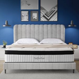 Suiforlun Full Size Mattress, 14 Inch Gel Memory Foam Hybrid Mattress with 7 Premium Layers, Euro Top Luxury Double Bed Mattress in a Box, Cooling Comfort & Pain Reilef, Medium-Firm