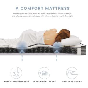 Modway Kate 6” King Innerspring Mattress - Firm 6 Inch King Innerspring Mattress- 10-Year Warranty