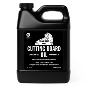 walrus oil - cutting board oil and wood butcher block oil, 32 oz jug, food-safe