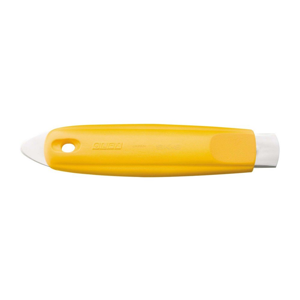 OLFA PRDO. 1086095 OLFA SK-9 Self-Retracting Safety Knife with Tape Slitter, 0.75" Cutting Depth, Yellow