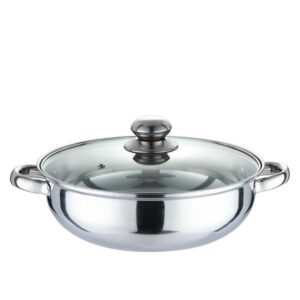 nadalan small stainless steel hot pot light cookware shabu 11in shabu